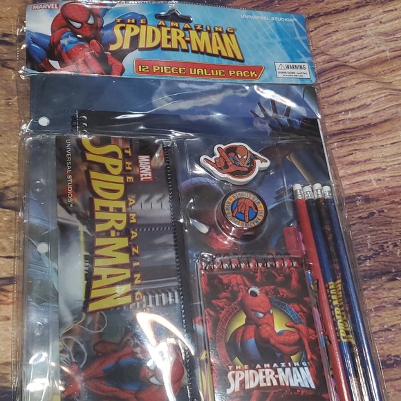 Marvel | Toys | Spiderman Stationary Set School Supplies 2 Piece Set | Poshmark